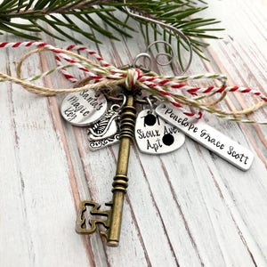 Personalized Santas Magic Key - Santas Key Ornament - Keepsake ...