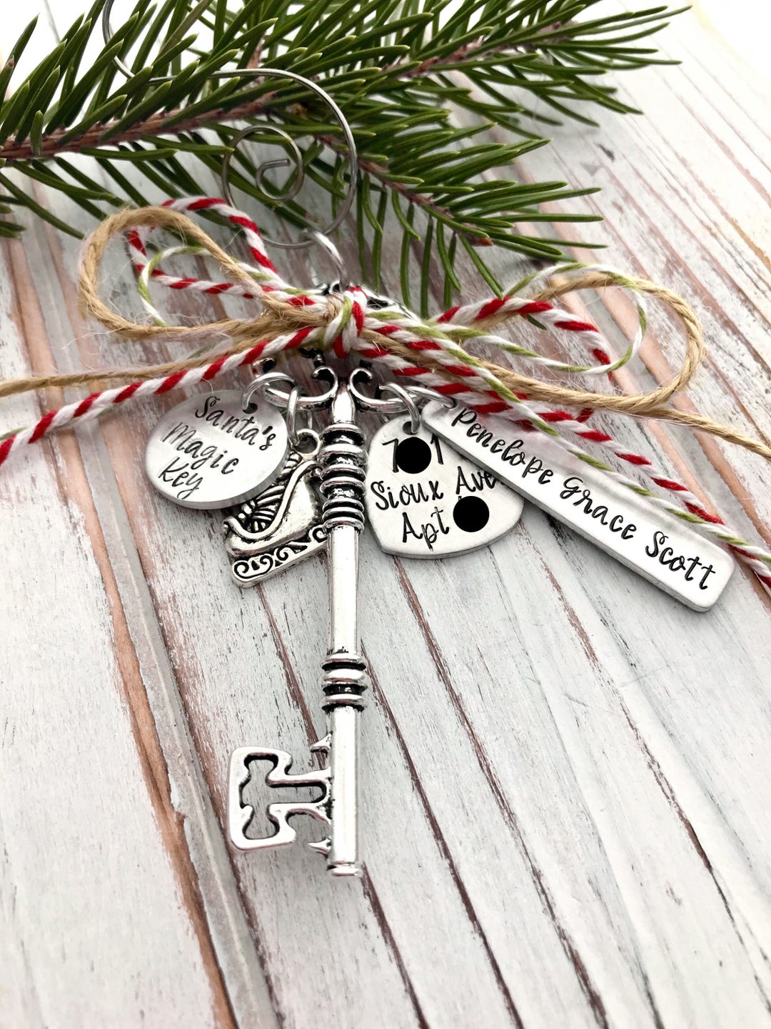 Personalized Santas Magic Key - Santas Key Ornament - Keepsake ...