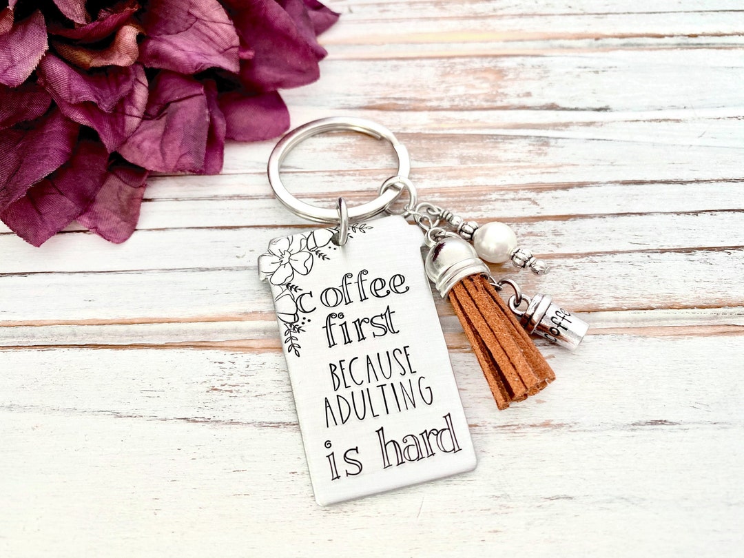 Coffee First Because Adulting is Hard to Go Cup Coffee Lover Drinker ...