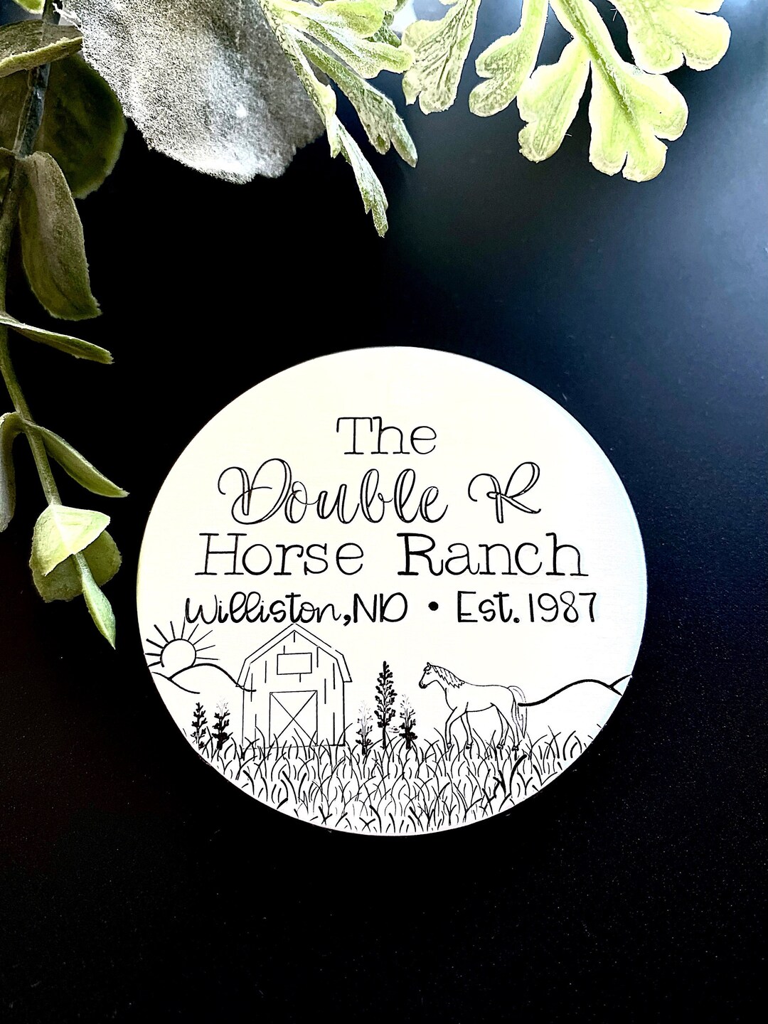 Personalized Horse Ranch Gift Unique Barn Gift Custom Refrigerator ...