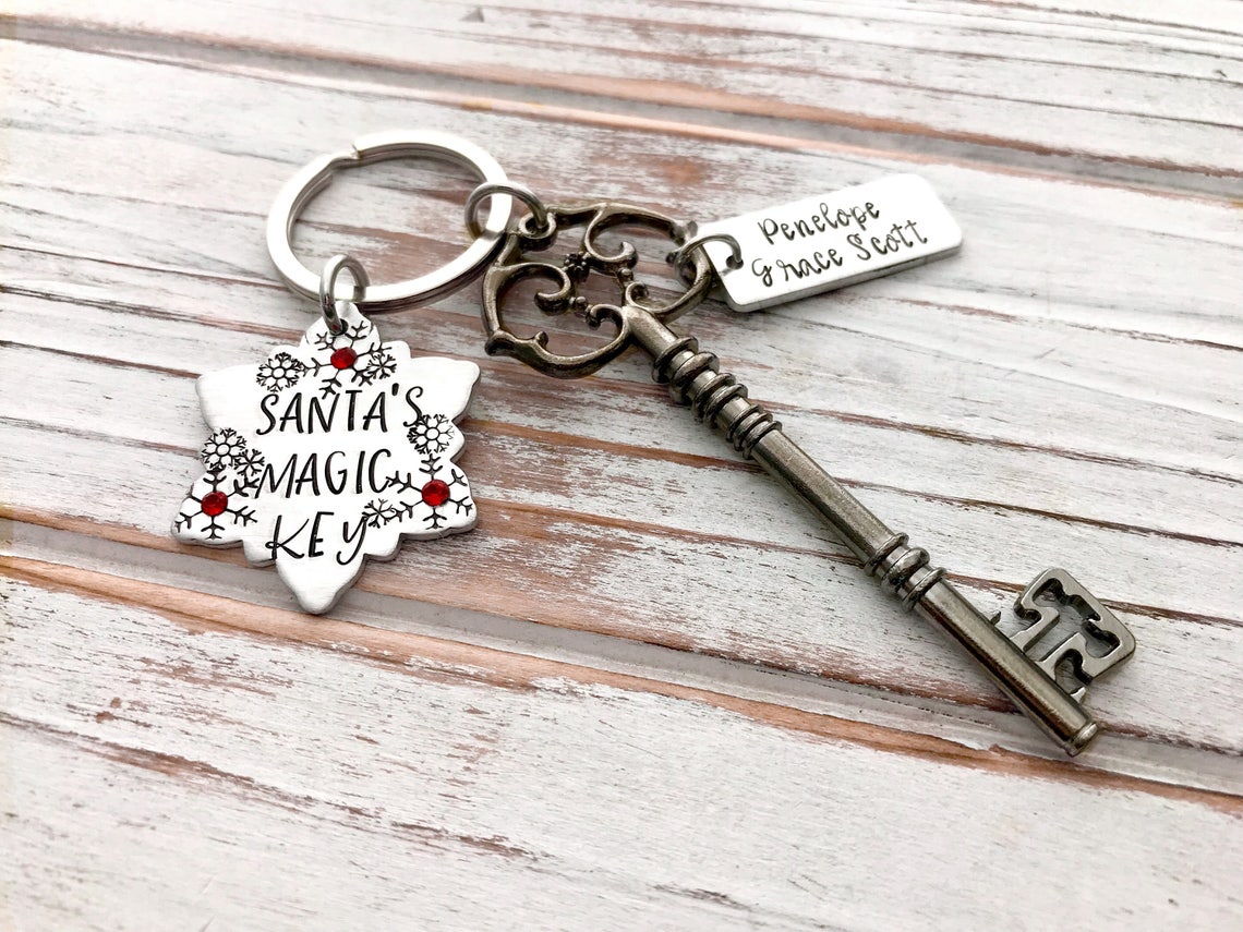Personalized Santa's Magic Key Christmas Skeleton | Etsy