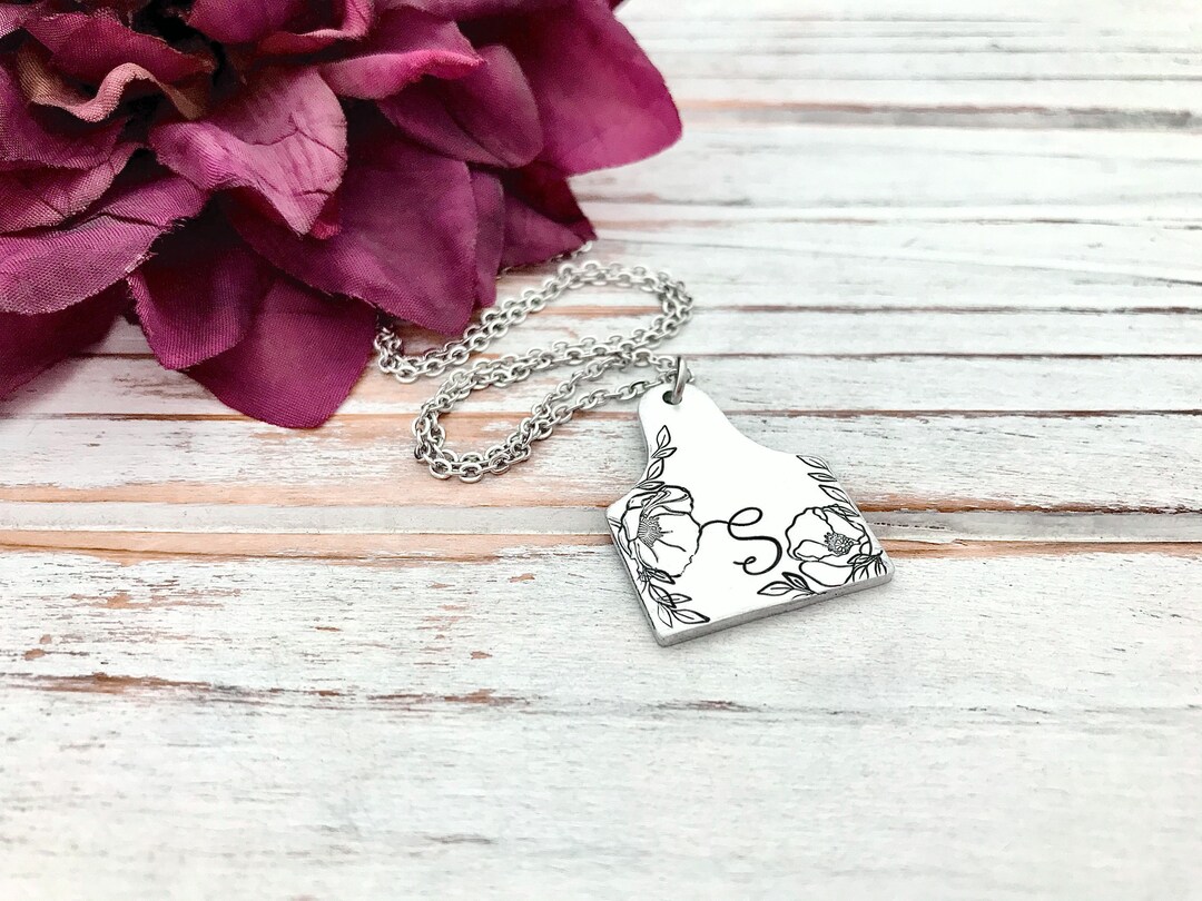 Monogram Initial Cattle Tag Pendant Necklace Cow Ear Tag Rancher Farm ...