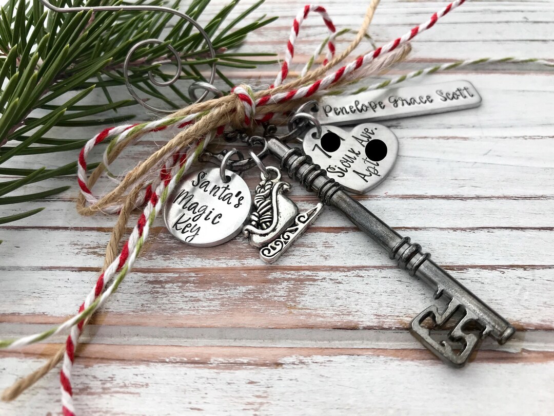 Santas Magic Key Personalized Santas Key Ornament Keepsake ...