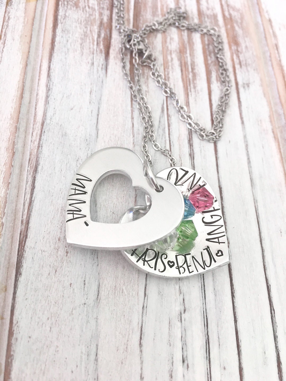 Mamá Locket Style Necklace Heart Mom Nana Abuela Grandma Spanish Mother ...