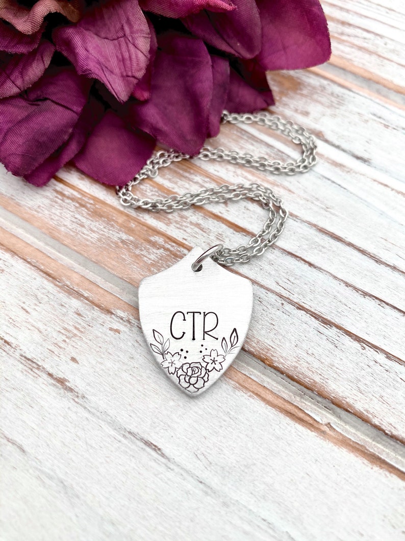 CTR Shield Pendant Choose the Right LDS Mormon Missionary - Etsy