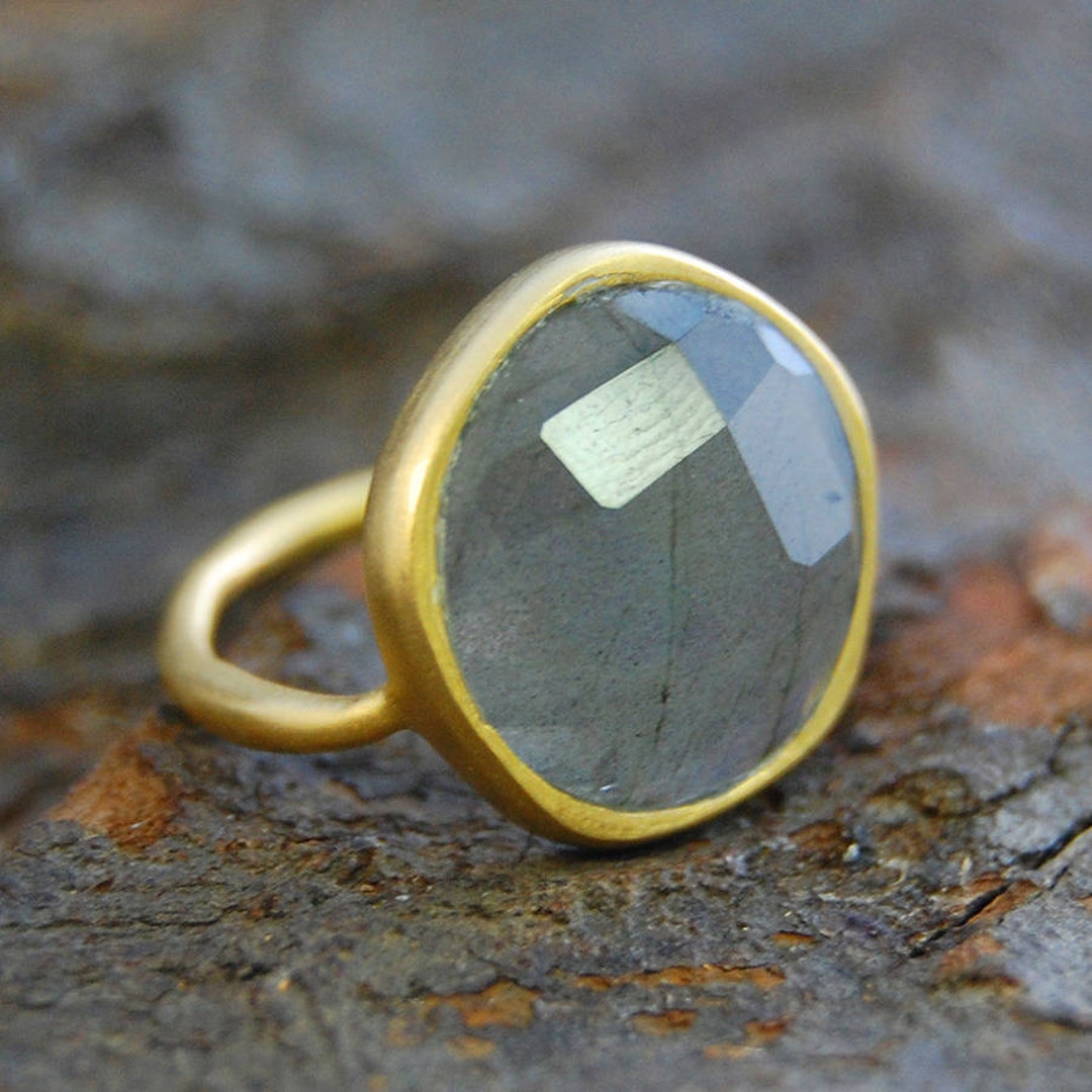 Labradorite Ring Gold Gemstone Ring Gold Ring With Stone - Etsy UK