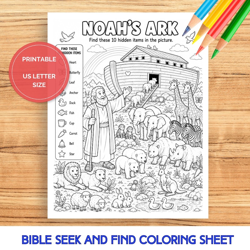 Bible Seek and Find Page - Etsy