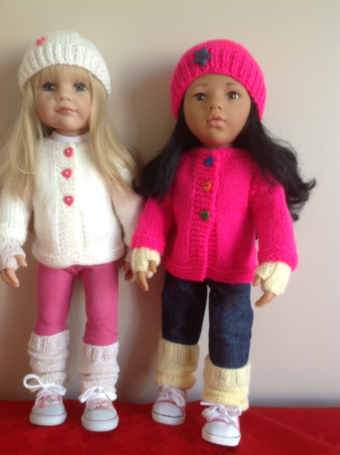 Dolls Fashion Clothes Knitting Pattern. 18" Doll. Cardigan Set to Fit ...