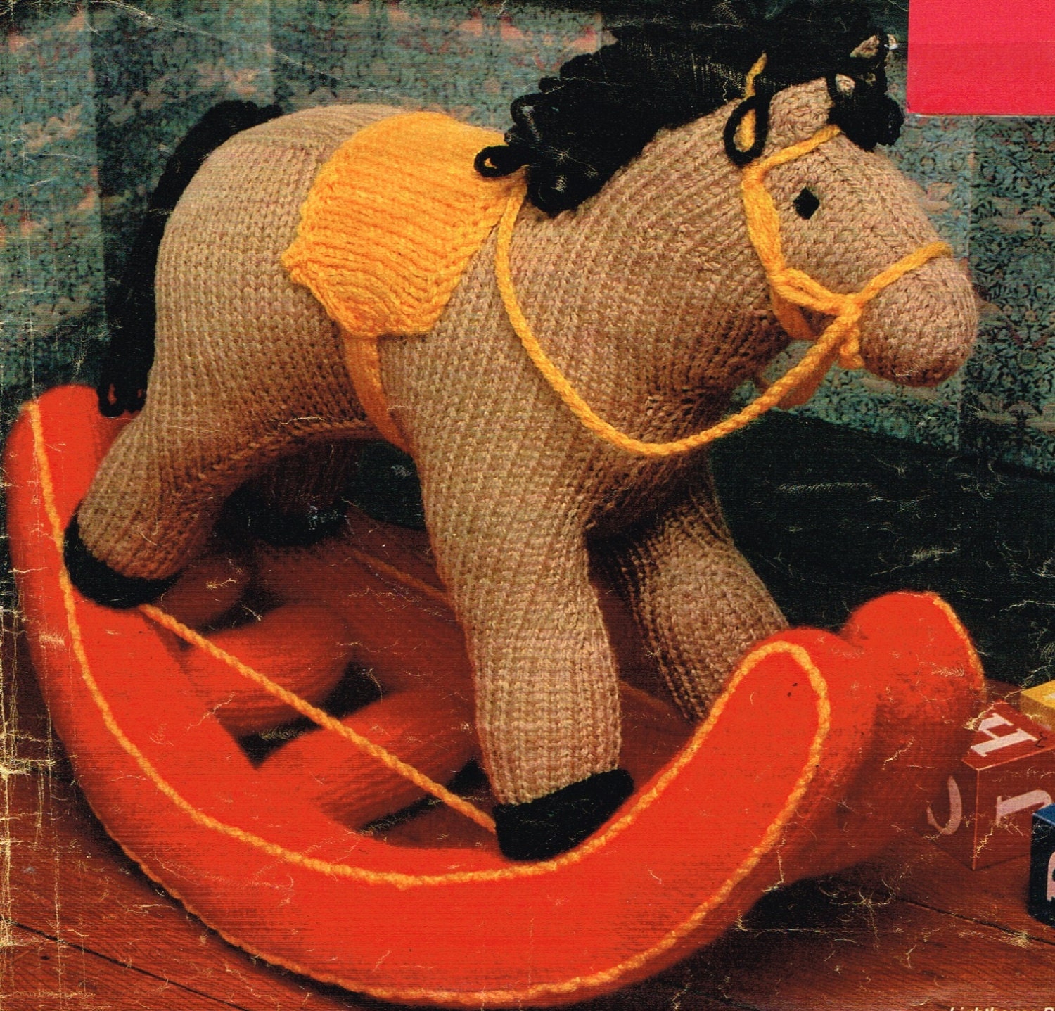 Rocking Horse Toy Knitting Pattern. Vintage Copy. PDF Instant Download ...