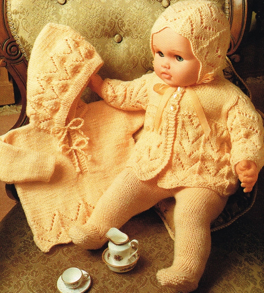Dolls Knitting Pattern for 23 Baby Doll. PDF Instant - Etsy