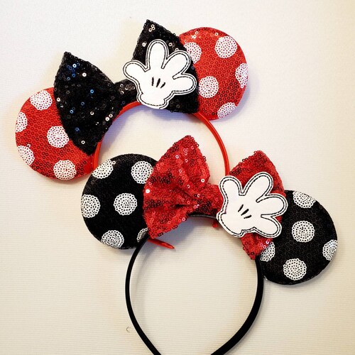 Red Mouse Ears All Ages Mouse Ear Headband Mouse Ears for - Etsy