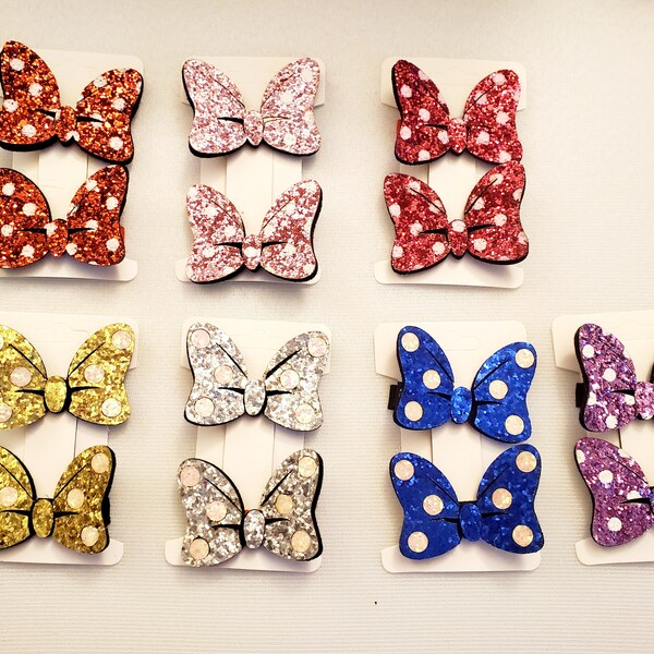Minnie Mouse Hair Bow - Etsy