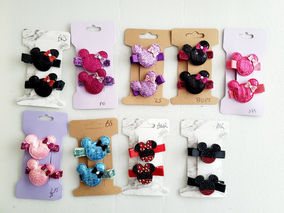 Mickey Minnie Mouse Hairclips U Pick - Etsy