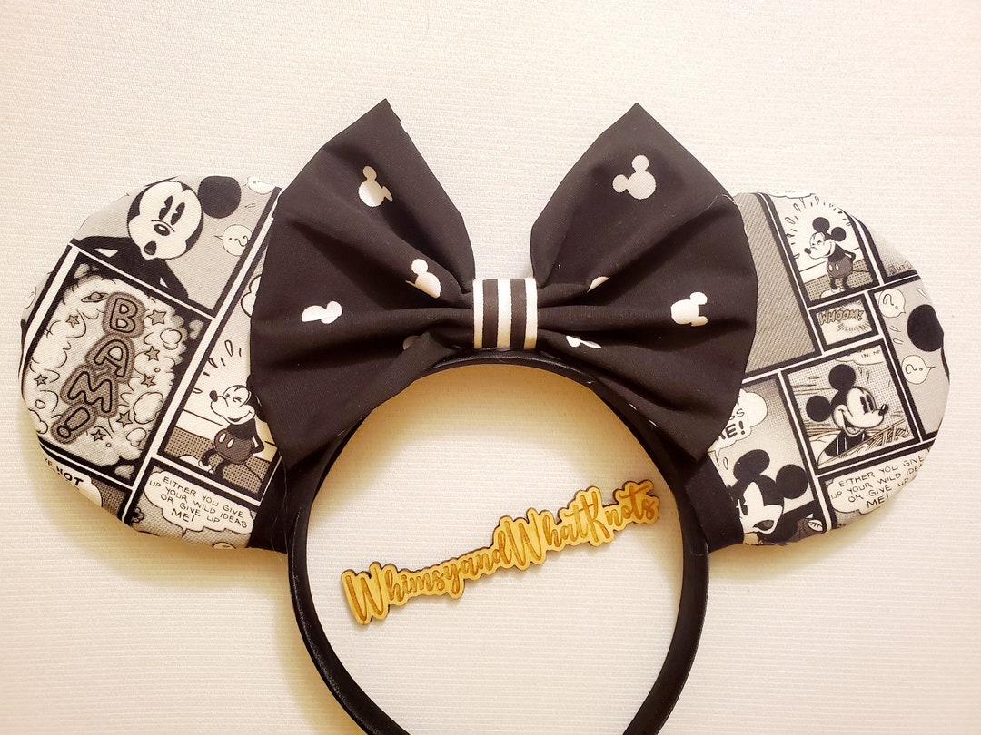 Comic Strip Mickey Mouse Ears - Etsy