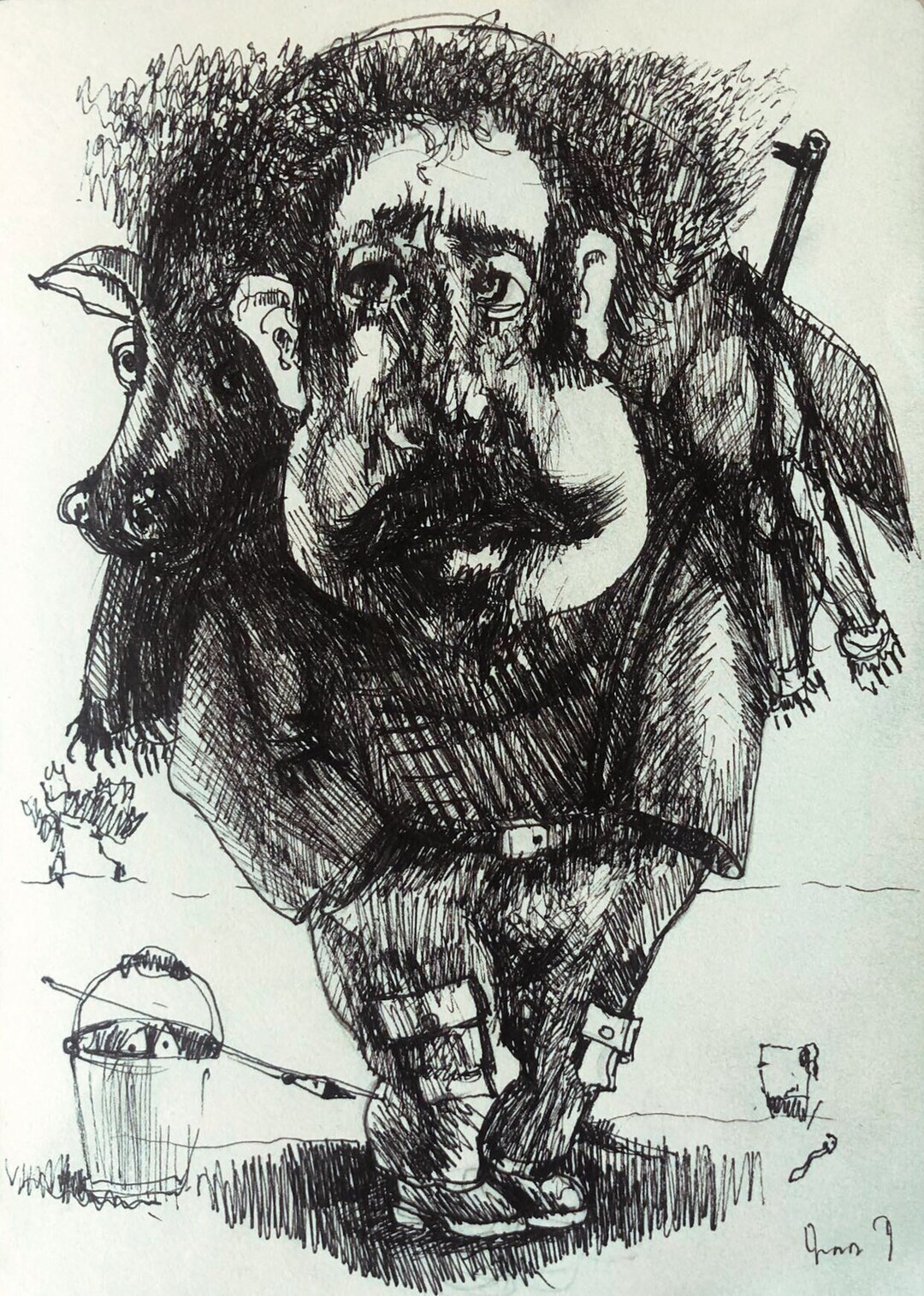 Graphics Painting, Ink Painting, Black Painting, Gor Art, Mans Painting ...