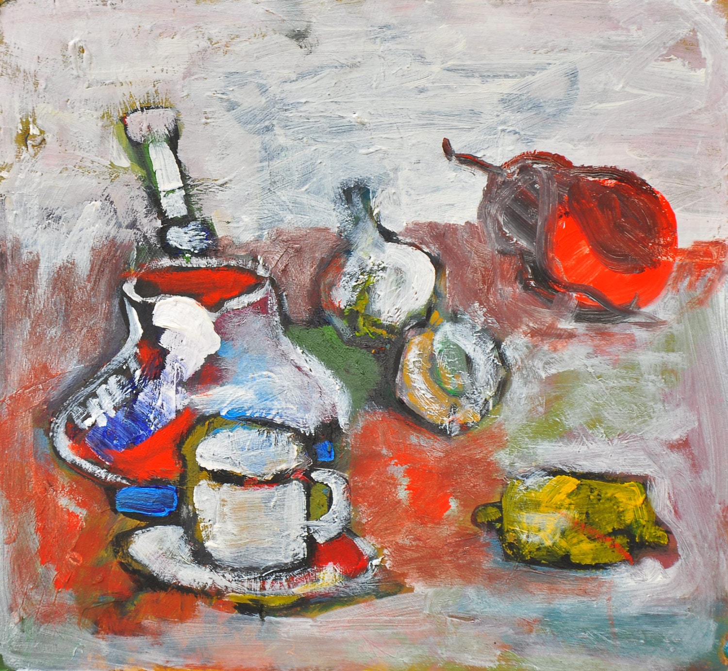 Still Life ( Coffee in the Morning ) Little Still Life .red.yellow ...