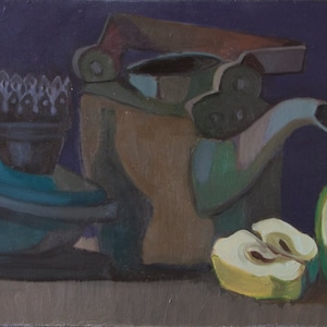 Original Oil Painting Still Life Painting an Old Kettle Still Life Oil ...