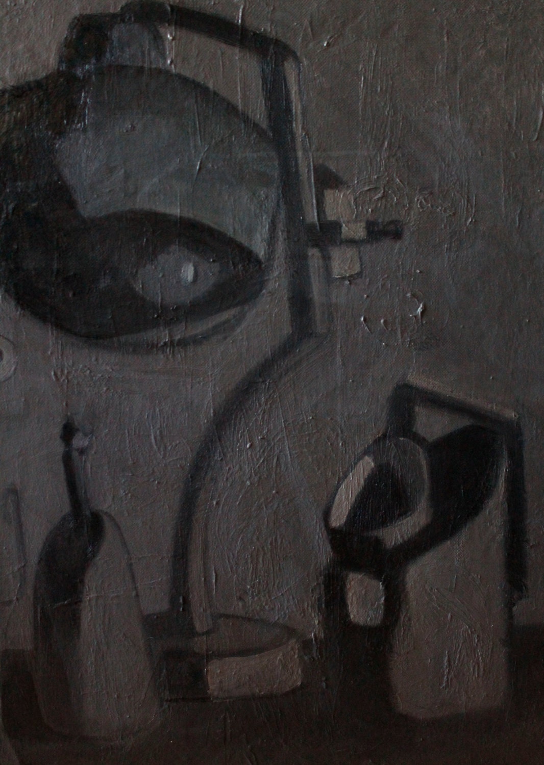 Original Painting ''dark Night"" Still Life Large Still Life Black Art ...