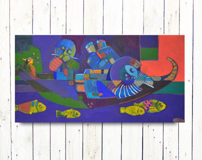 Original Painting - ( FAREWELL,GOODBYE ) Dreaming, Music, Singing Birds ...