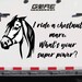 Horse Trailer Decal, Chestnut Mare, Horses - Etsy