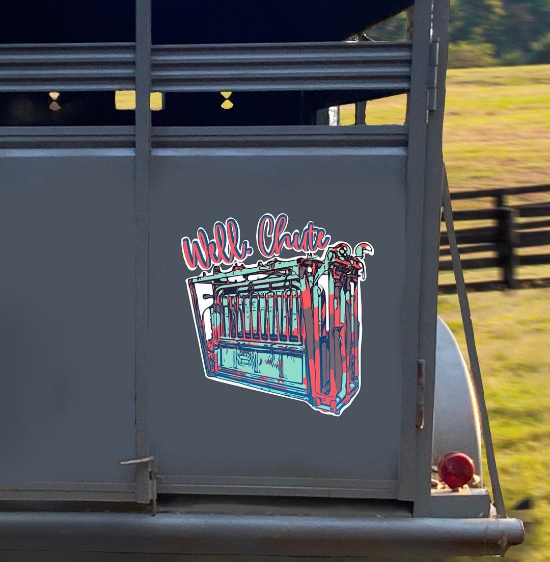 Well Chute Decal, Cow Decal, Cattle Trailer Decal, Farm Sticker - Etsy