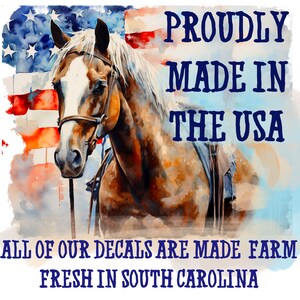 Horse Trailer Decal, Chestnut Mare, Horses - Etsy