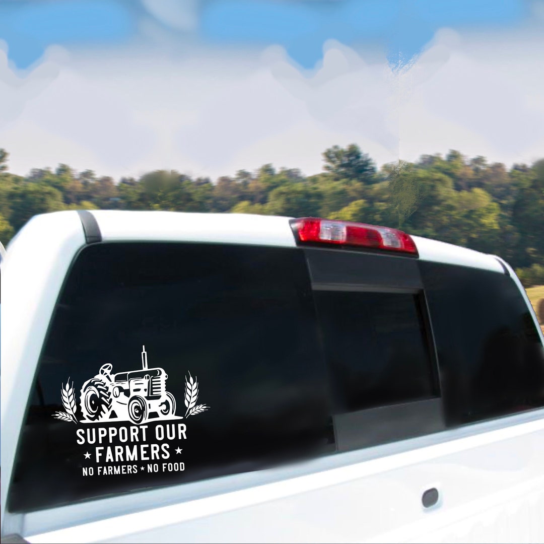 Support Our Farmers, Local Farms, Farm Fresh Sticker, Eat Local Sticker ...