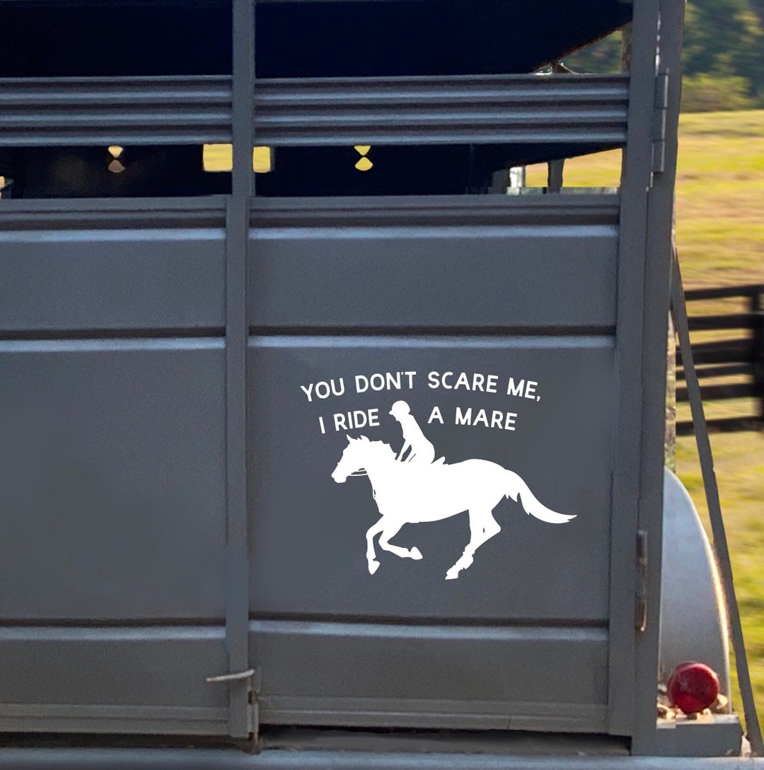 Sarcastic Horse Sticker - Equestrian Humor Decal for Trucks, Mare Decal ...