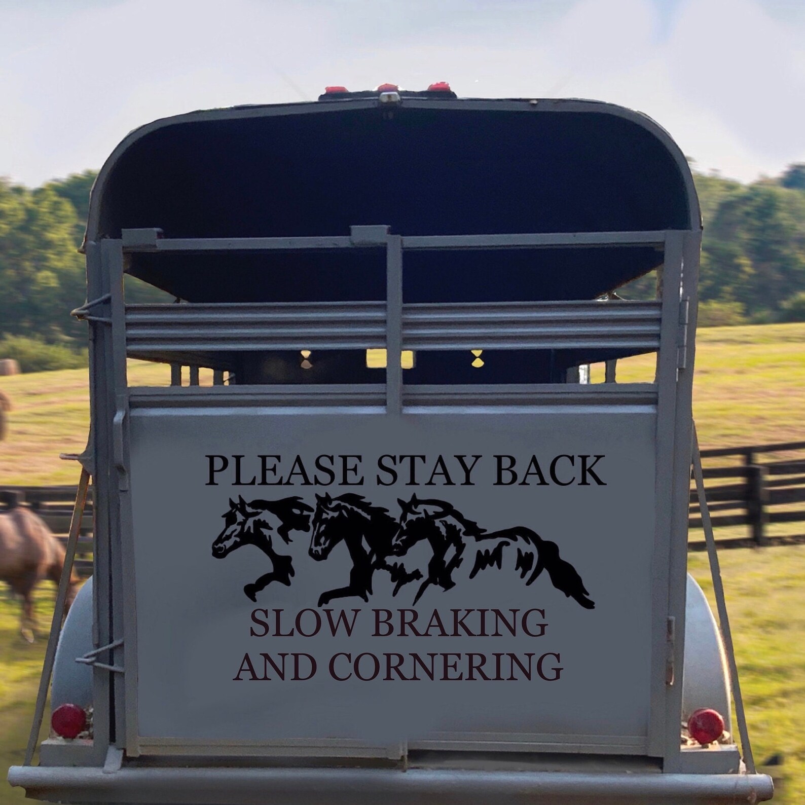 Please Stay Back: Slow Braking and Cornering, Vinyl Decal for Back of ...