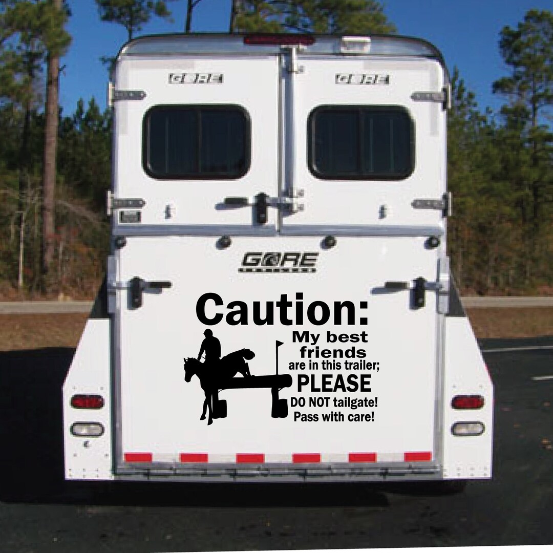 Horse Trailer Decal Cross Country Eventing Decal Equestrian - Etsy