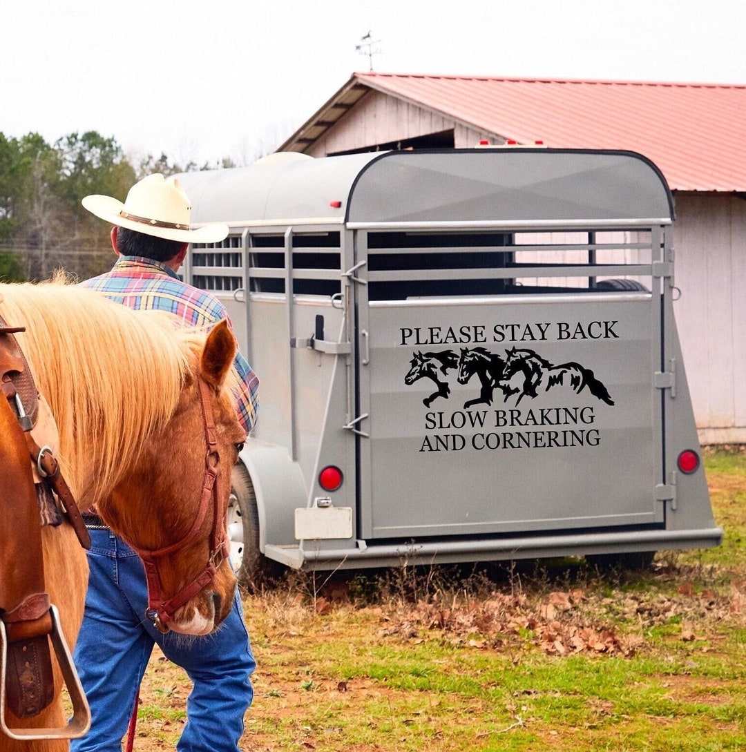 Please Stay Back: Slow Braking and Cornering, Vinyl Decal for Back of ...