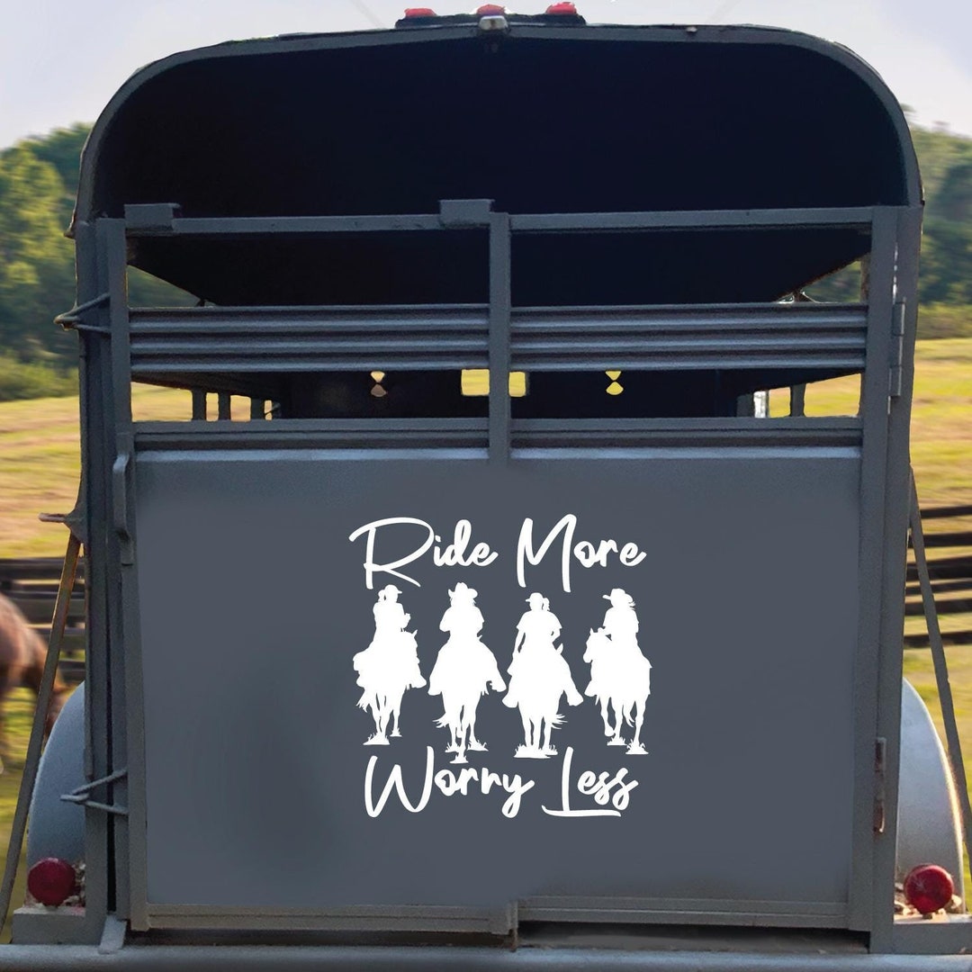 Ride More Worry Less Decal | Horse Riding Friends Sticker | Western ...