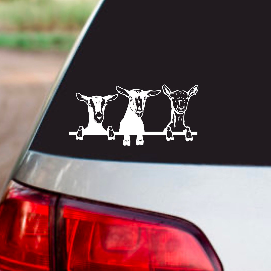 Cute Goat Decals Trailer Decal Car Decal Goat Lover Decal - Etsy