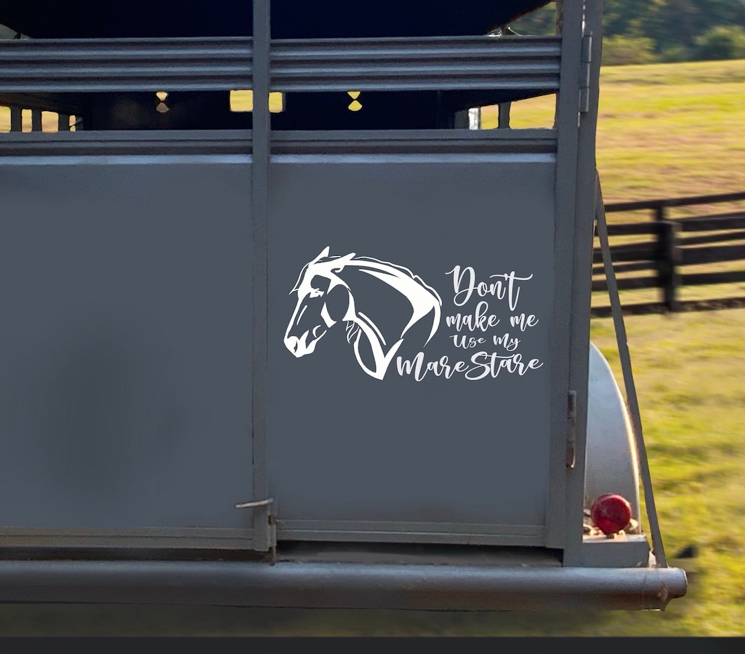 Sarcastic Horse Sticker - Equestrian Humor Decal for Trucks, Mare Decal ...