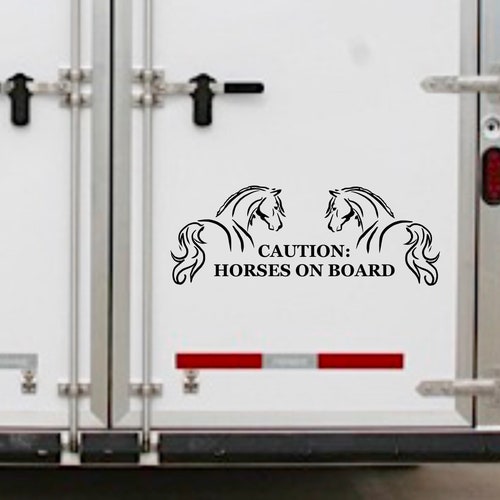 THREE COWBOYS Western Horses Decal 8-10-12 Inch Horse Trailer - Etsy