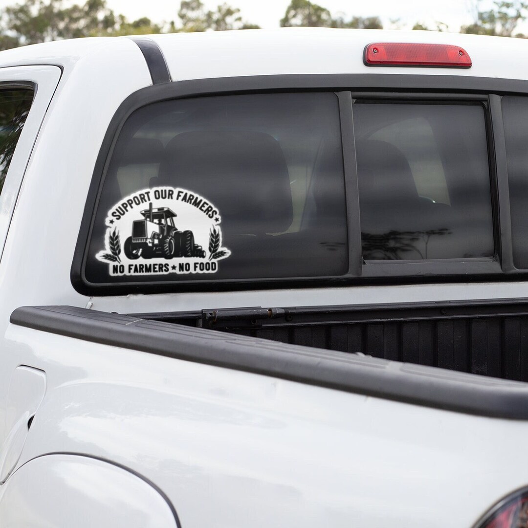 Support Local Farmers Decal, No Farms No Food, Farm Decal, Ranch Decal ...