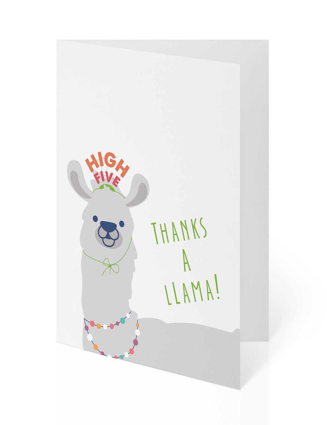 Thanks A Llama Thank You Folded Cards - Etsy