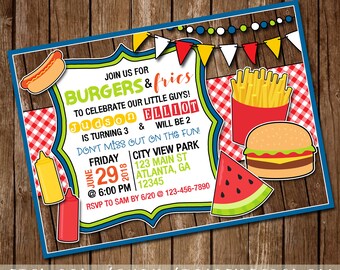 Cookout Birthday Invitation - Etsy