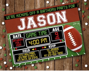 Scoreboard Birthday Invitation - Etsy