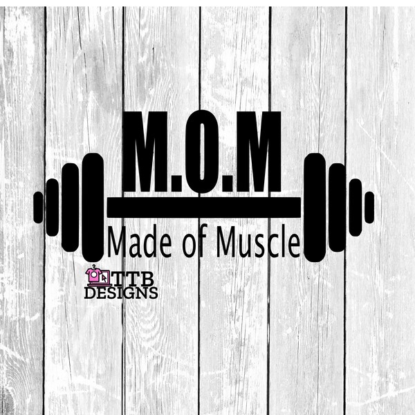 Muscle Mom Svg - Etsy