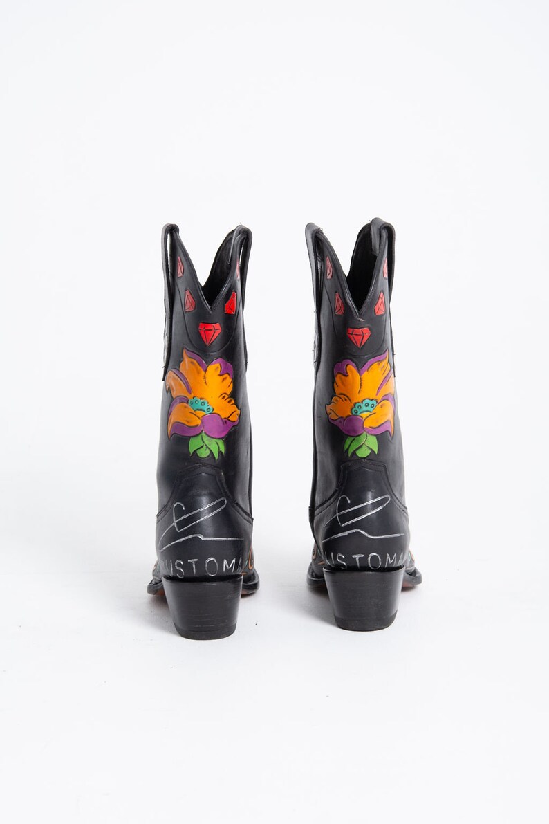 Diamond Life Leather Boots - Etsy