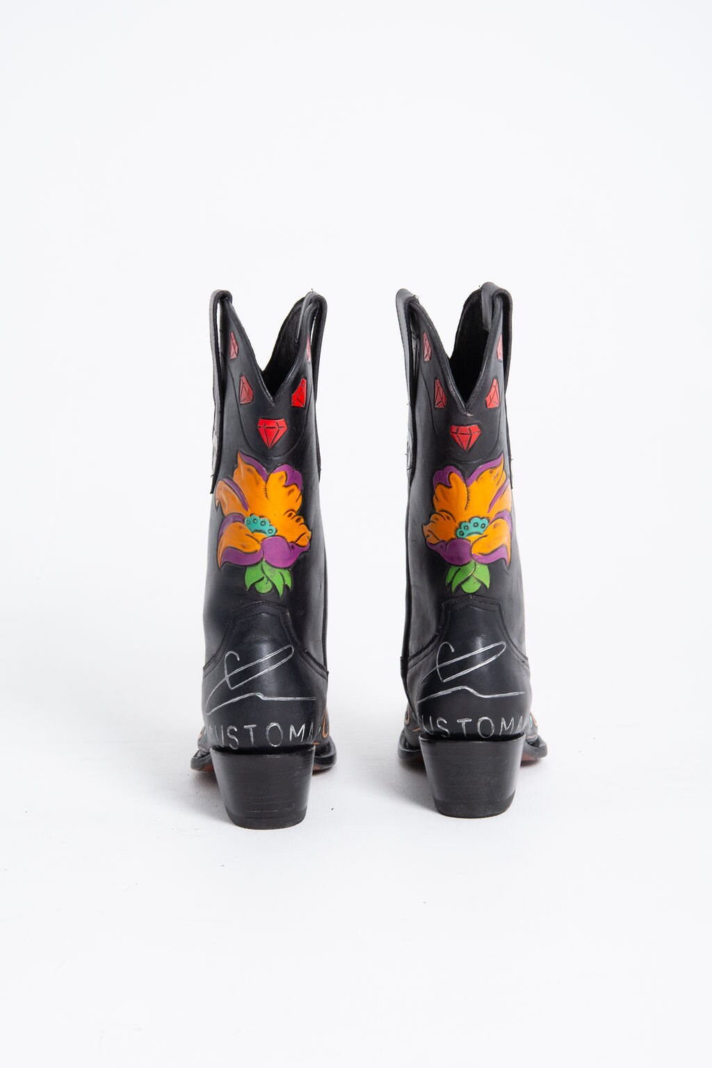 Diamond Life Leather Boots - Etsy