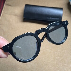 Vintage 1950s Style French Crown Panto Eyeglasses Sunglasses Black ...
