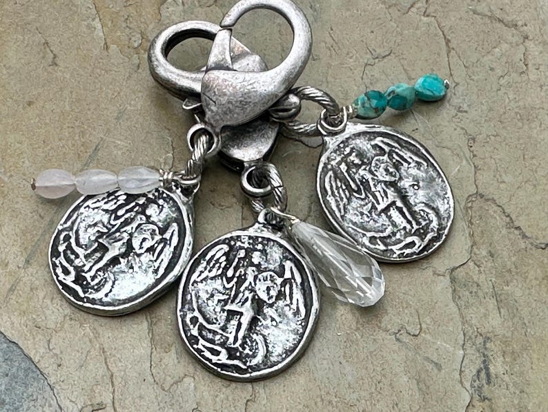 Dog Collar Charm; Dog Gift, Protection Amulet; Archangel Michael; Dog ...