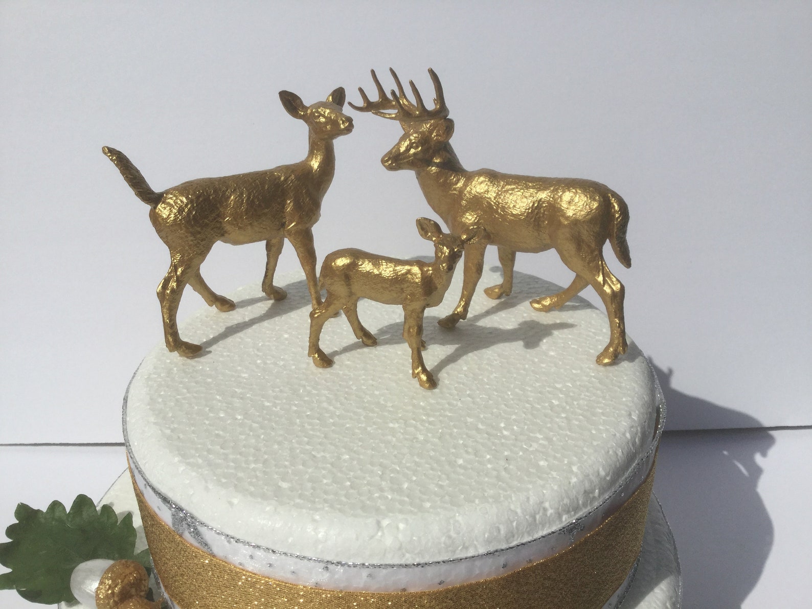 Deer Stag Doe and Fawn Cake Topper or Table Decorations in - Etsy