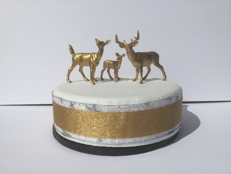 Deer Stag Doe and Fawn Cake Topper or Table Decorations in - Etsy UK