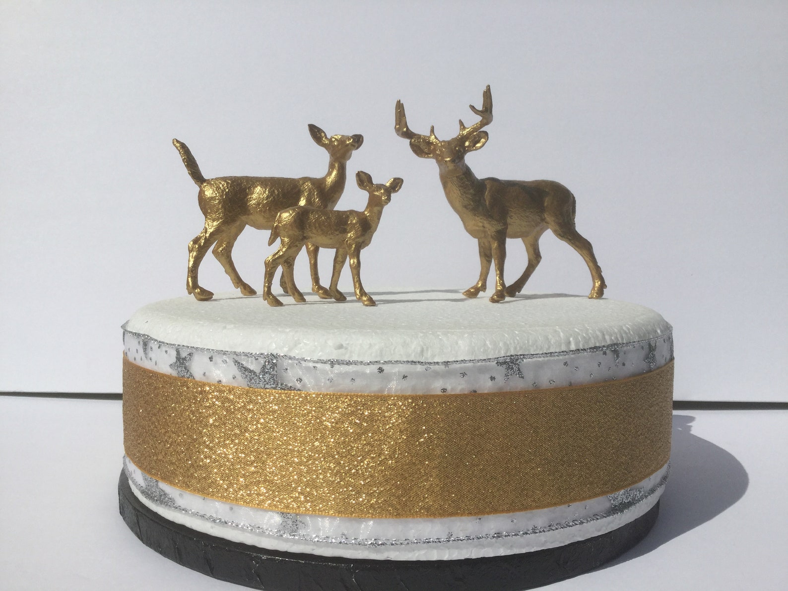 Deer Stag Doe and Fawn cake topper or table decorations in | Etsy