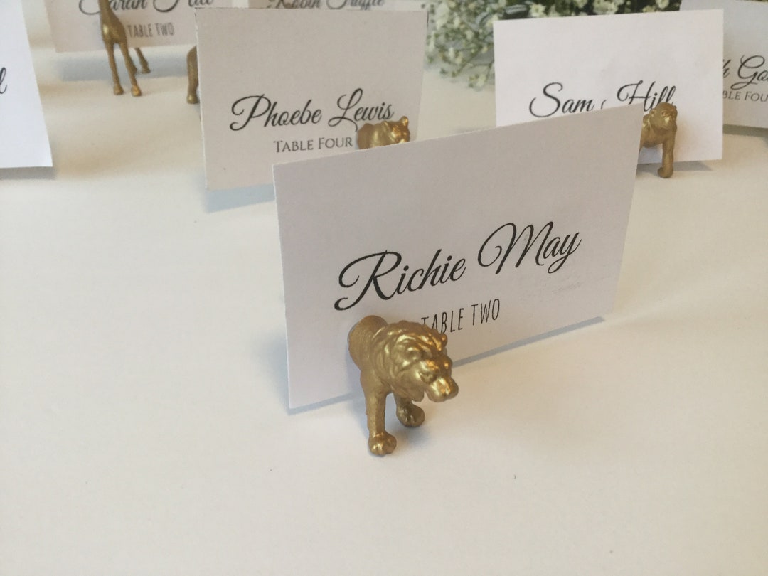 12 Zoo and Wild Animal Magnetic Wedding Place Card Holders - Etsy