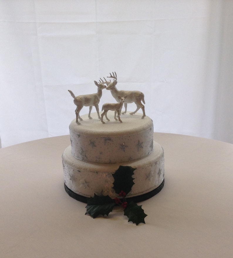 Deer Stag Doe and Fawn Cake Topper - Etsy UK