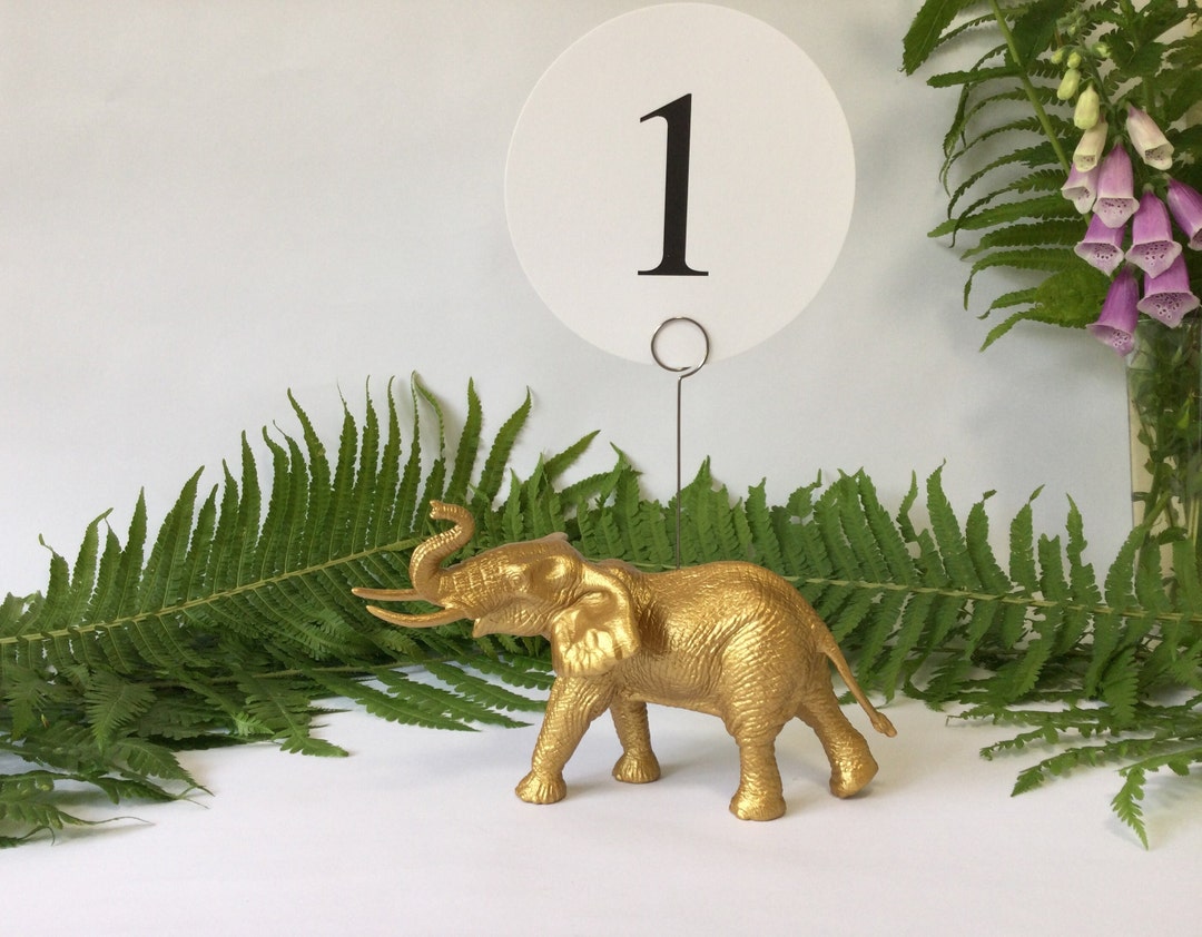 Animal Table Number Holders, Large Zoo Safari Animals. - Etsy